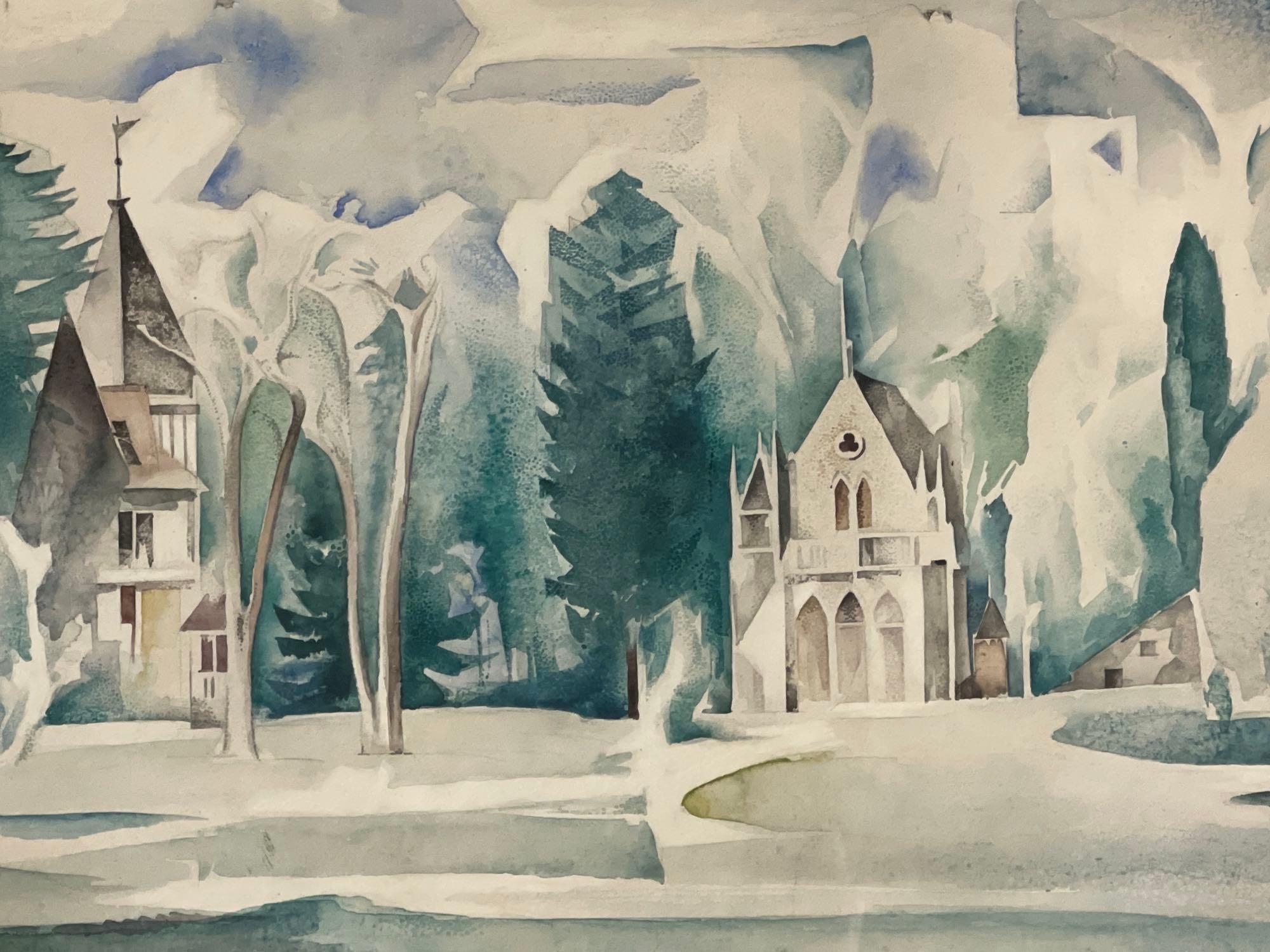 Earl Horter | Two Earl Horter Watercolor Landscapes | MutualArt