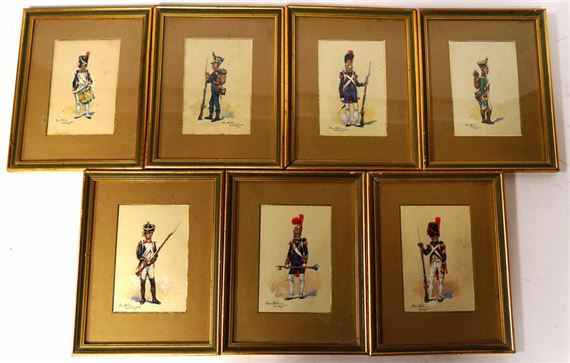 Pierre Albert Leroux | Soldats de l'Empire debout | MutualArt