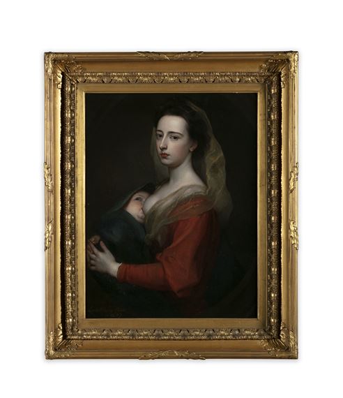 Godfrey Kneller | Portrait of Lady Mary Boyle nursing her son Charles ...