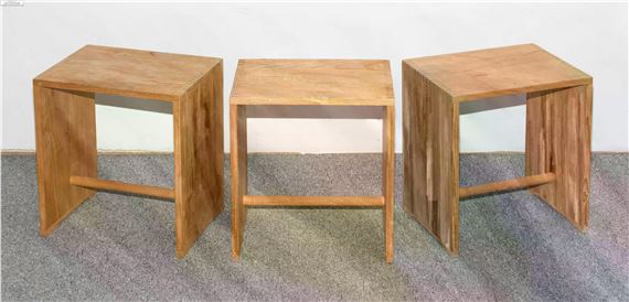 Max Bill | 3 Ulmer Hocker (1953) | MutualArt