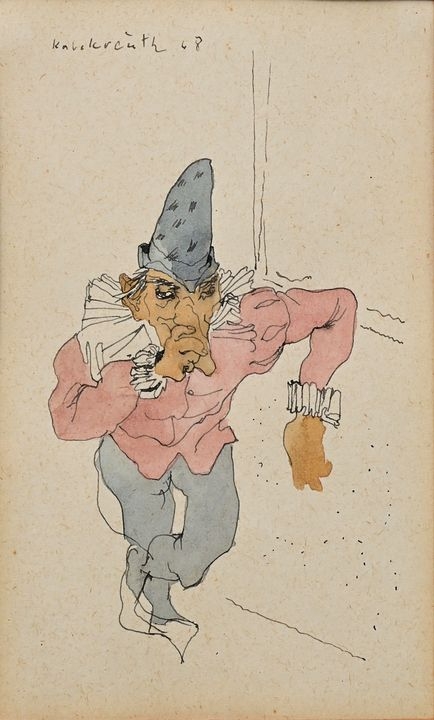 Jo von Kalckreuth | Der Narr macht Pause (1968) | MutualArt