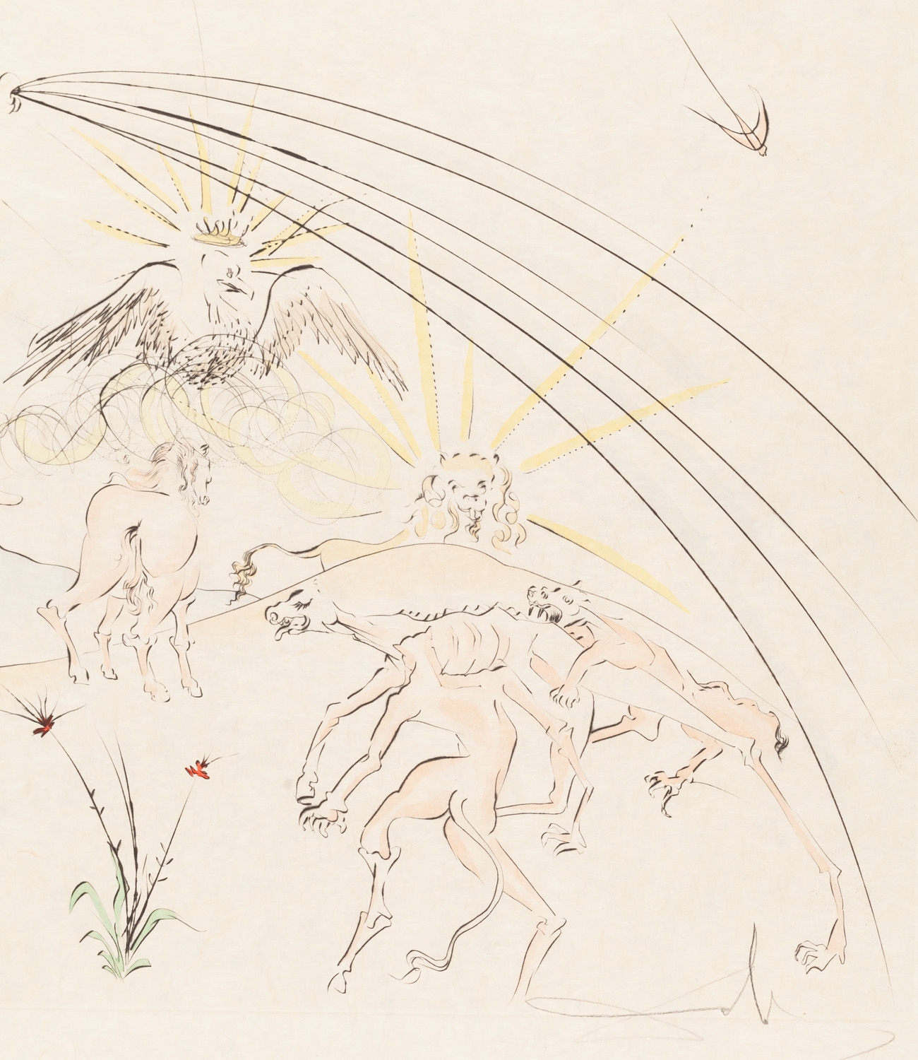 Salvador Dalí | The Animals ill with the plague from Le Bestiaire de La ...