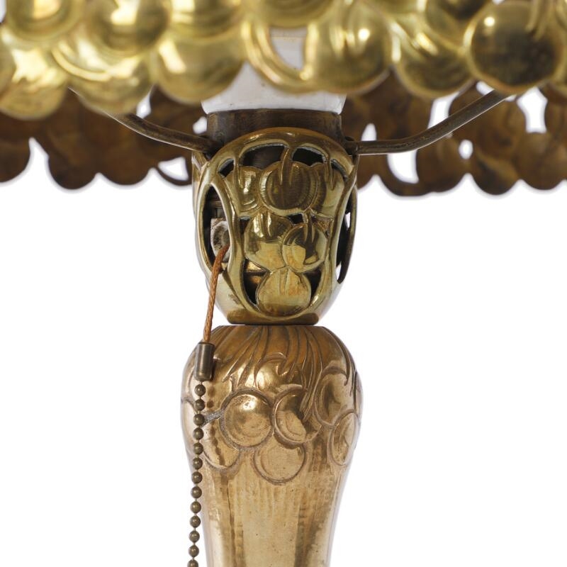 Mogens Ballin | An Arts and Craft brass table lamp enchased with ...