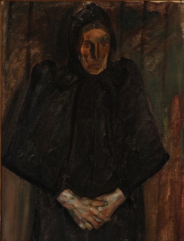 Ejnar August Nielsen | En gammel Kone (1918) | MutualArt