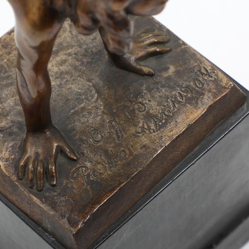 Carl Johan Bonnesen | Woman on her hands (1904) | MutualArt