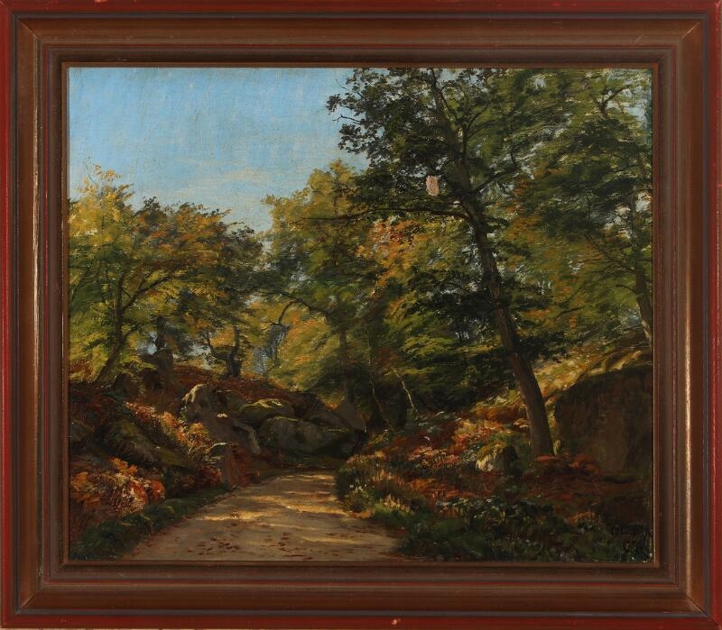 Christian Peder Mørch Zacho | A sunny fall day from Fontainebleau (1913 ...