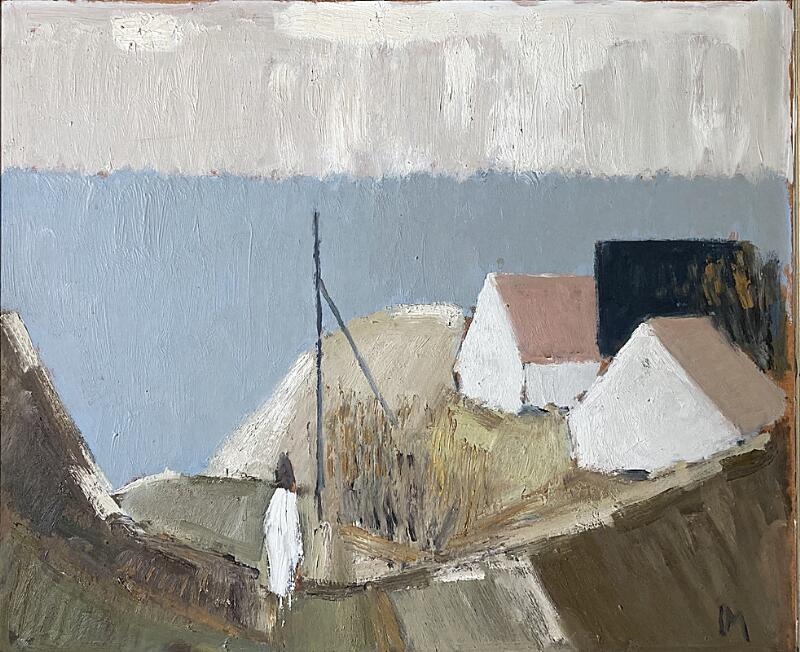 Leon Møller | Landscape with figure | MutualArt