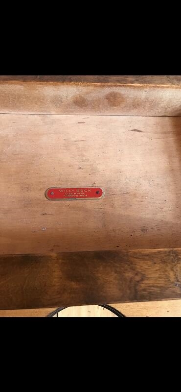 Willy Beck | Telephone table of stained wood | MutualArt