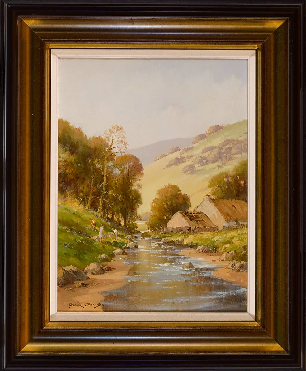 Arthur H. Twells | GATHERING PRIMROSES | MutualArt