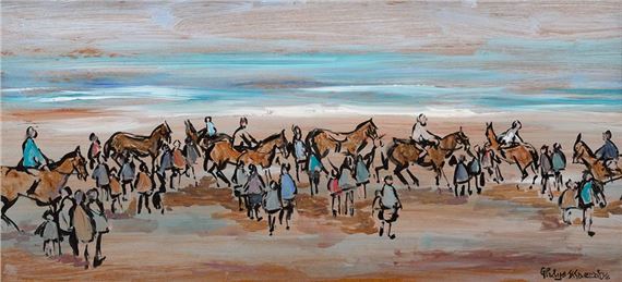 Gladys MacCabe | RACES ON THE BEACH | MutualArt