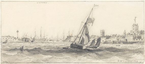 Edward William Cooke | Portsmouth Harbour, a set of two | MutualArt