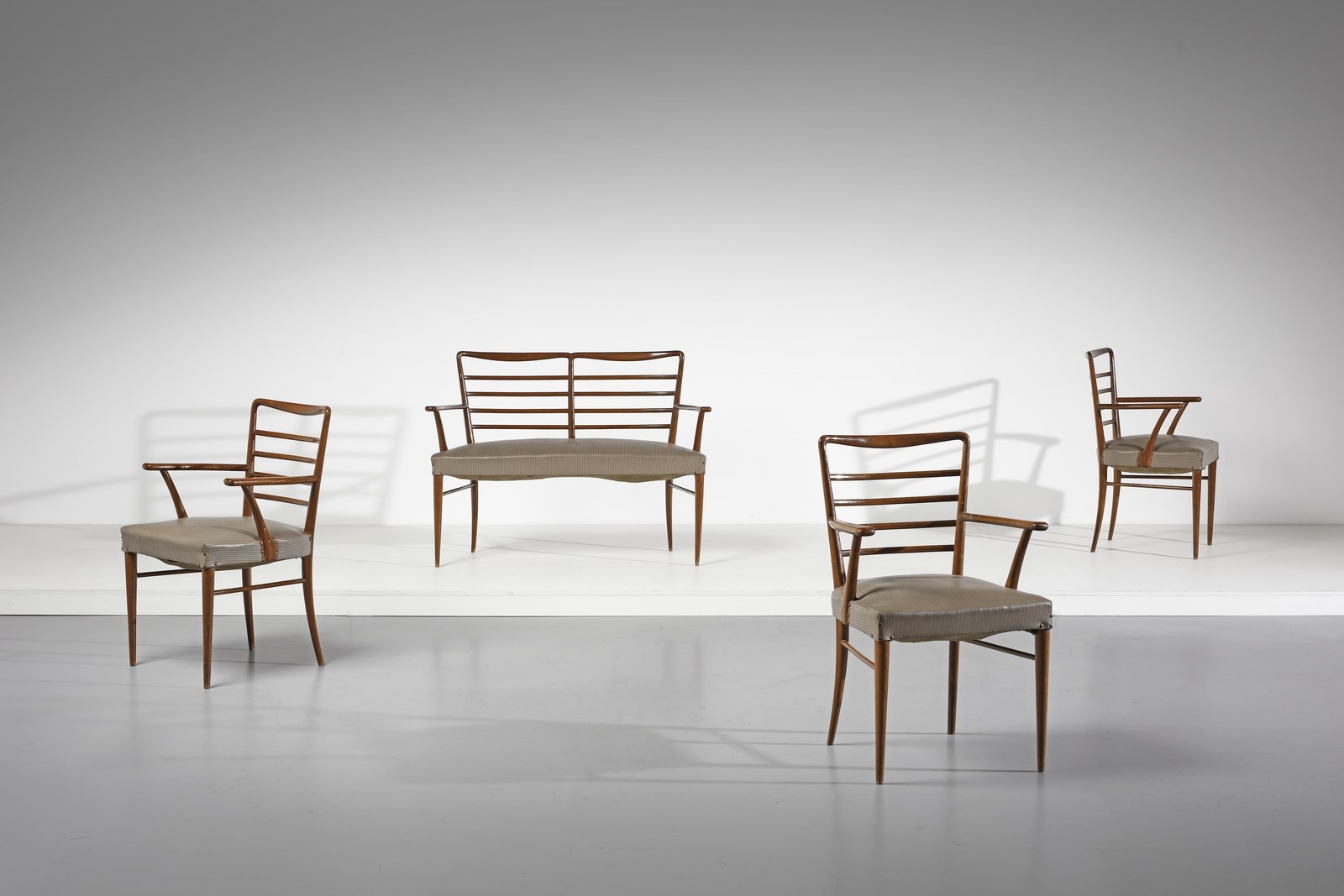 Paolo Buffa | Sofa with three armchairs | MutualArt