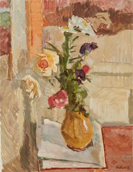 Bertrand Py | Vase of roses | MutualArt