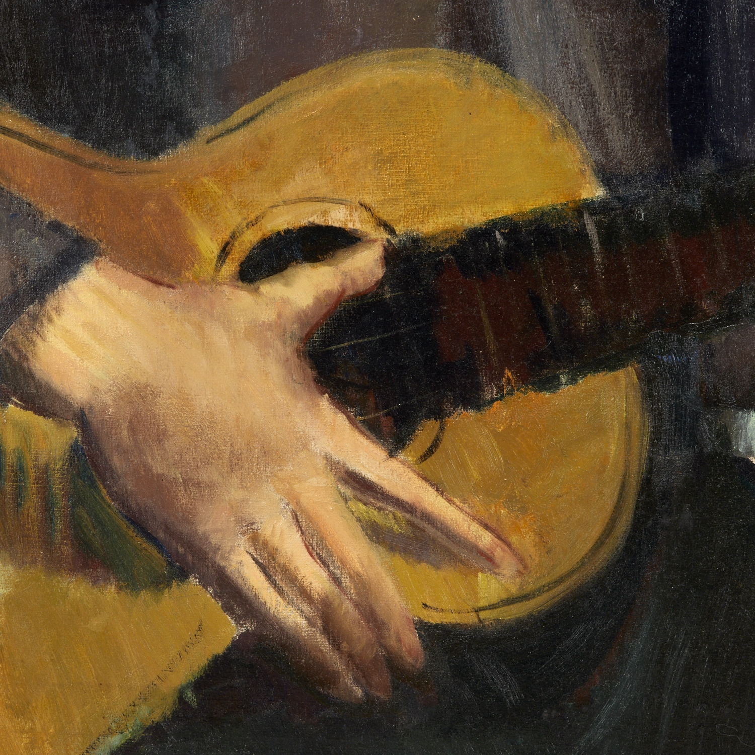 Eleanor Hancock Pryor | Portrait of a Guitarist (possibly musician ...