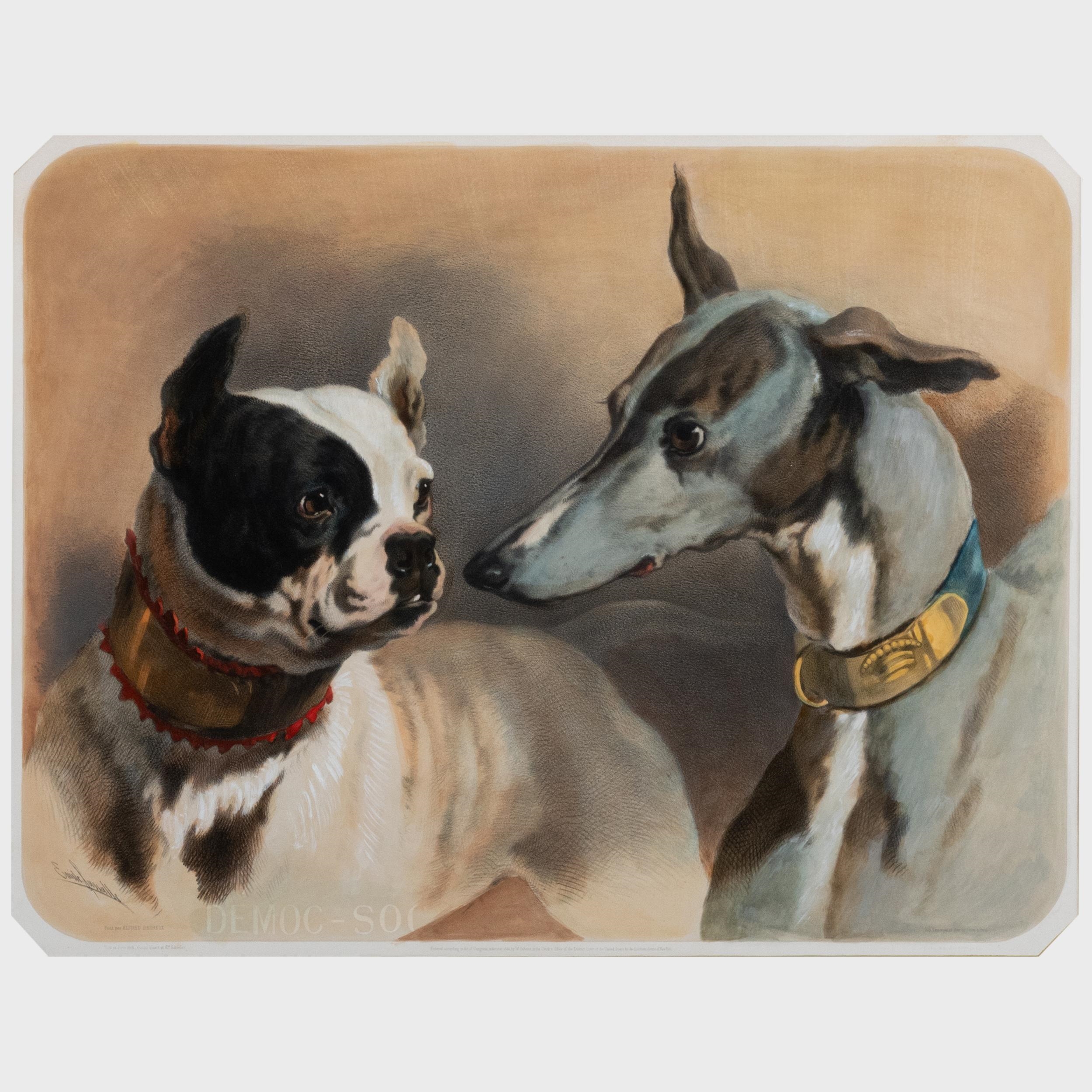 Alfred de Dreux | Two Dogs | MutualArt
