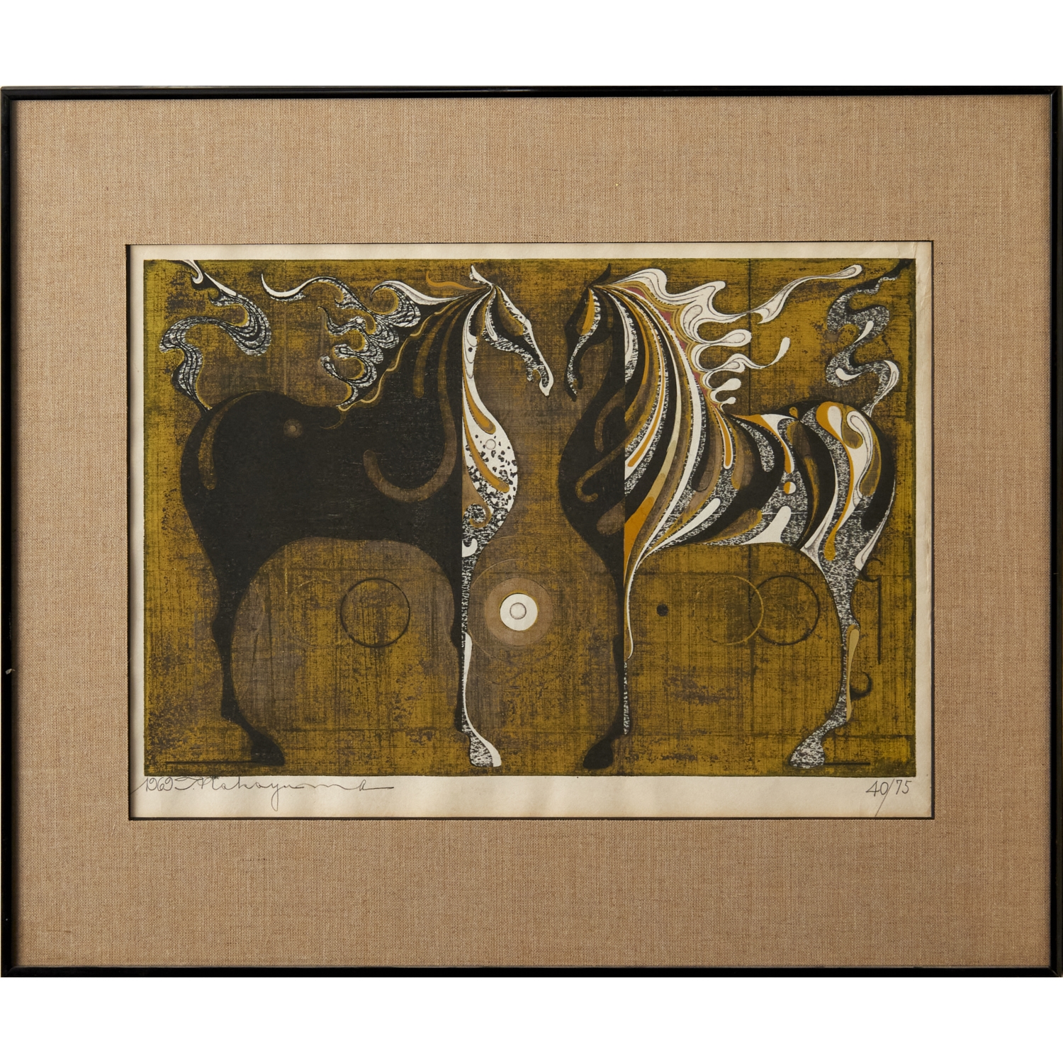 Tadashi Nakayama | Two Horses (1969) | MutualArt