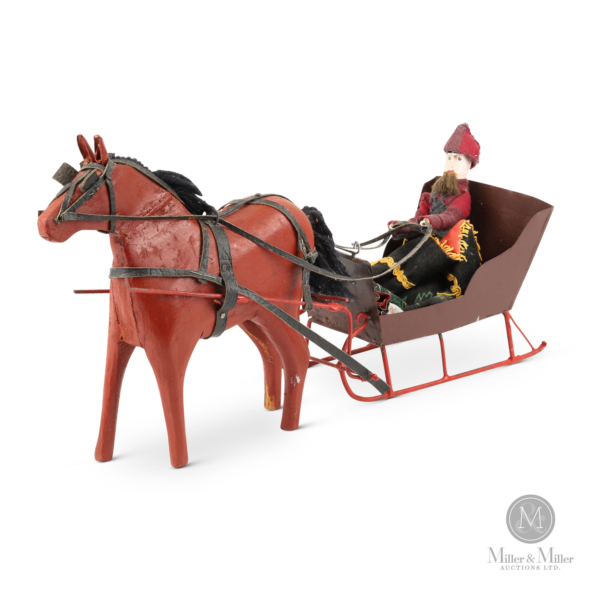 Jacob Roth | Gentleman In Horse Drawn Sleigh | MutualArt
