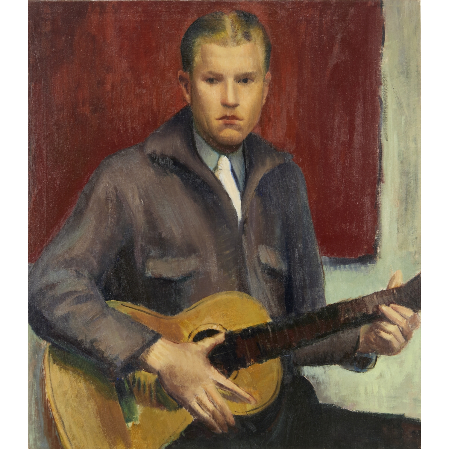 Eleanor Hancock Pryor | Portrait of a Guitarist (possibly musician ...