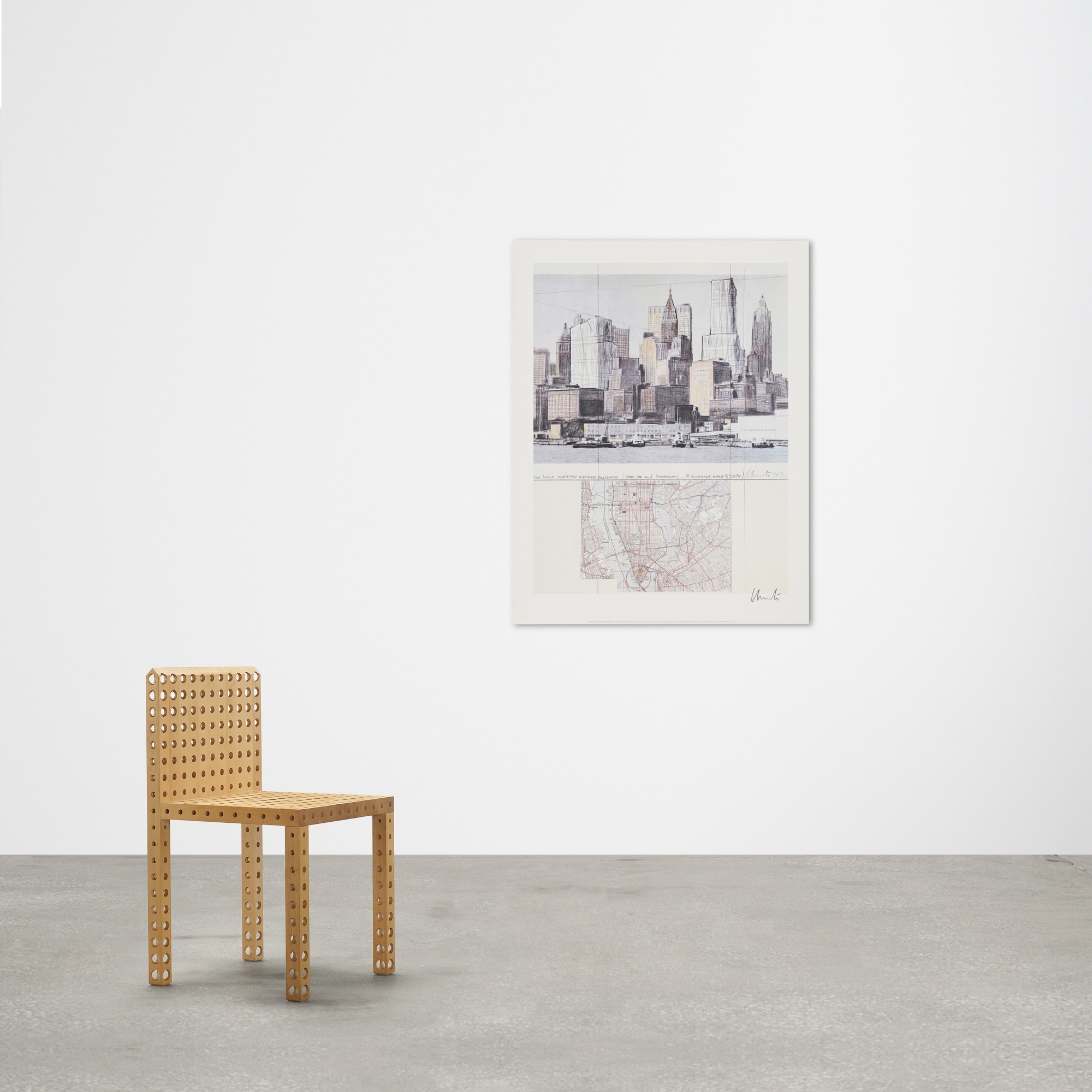 Christo | Two Lower Manhattan Wrapped Buildings, Project for New York ...