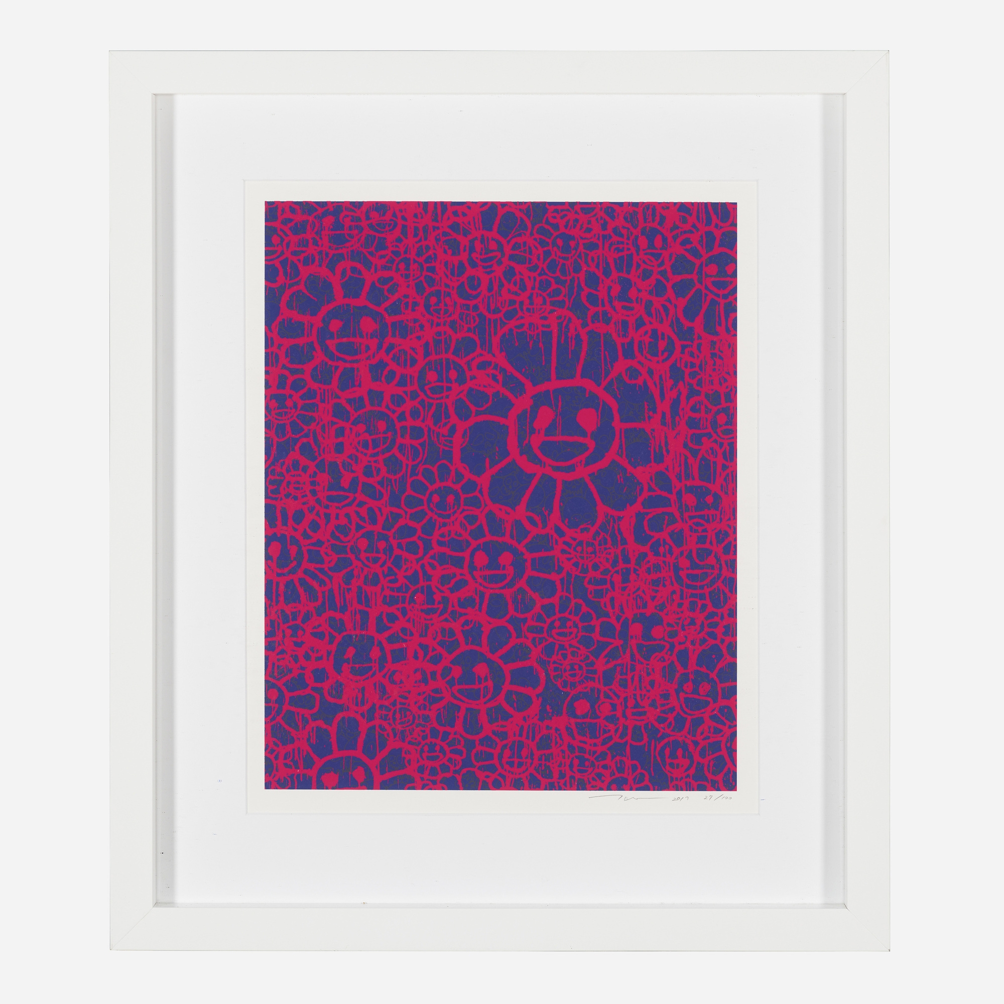 Takashi Murakami | Madaski Flowers C Pink (2017) | MutualArt