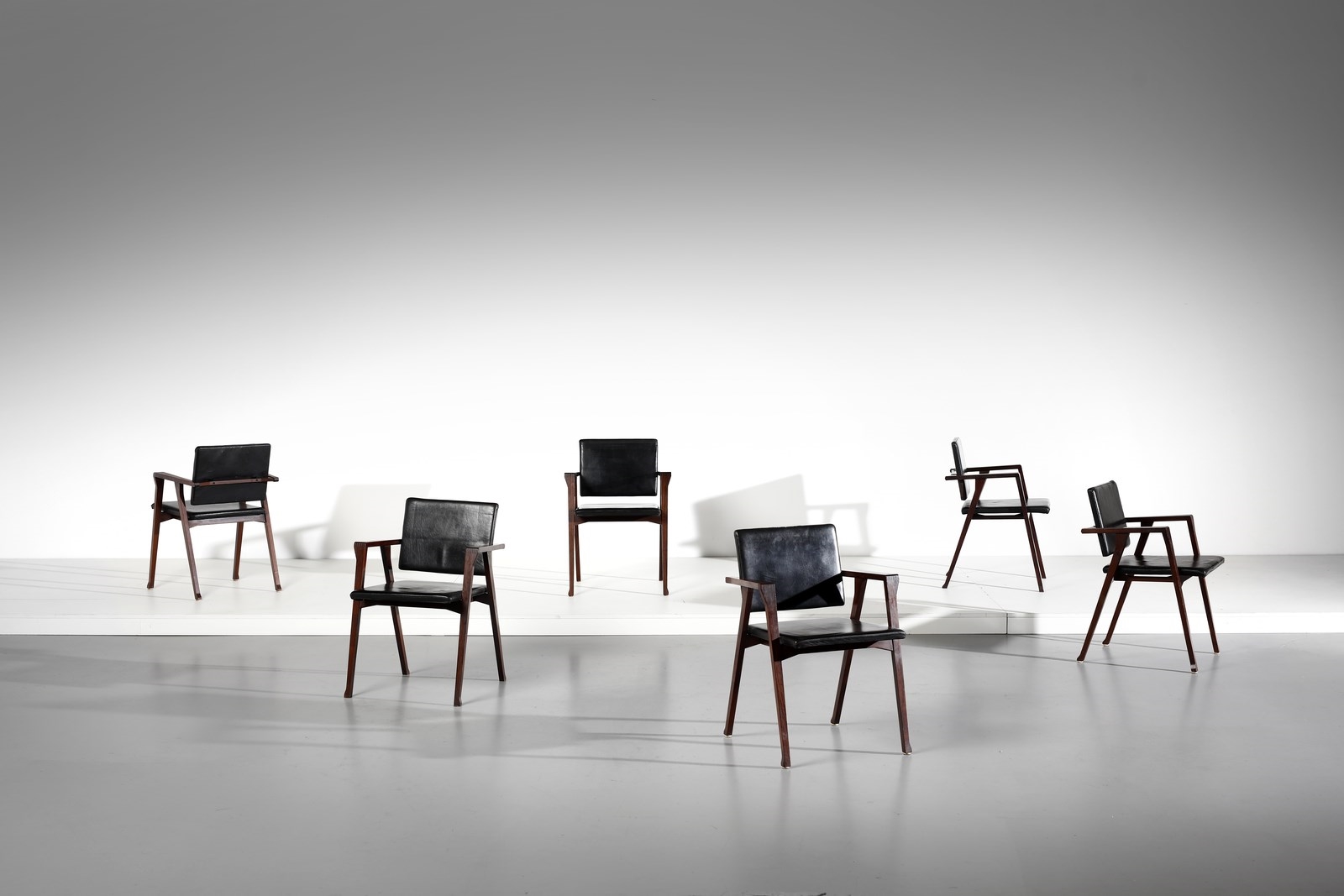 Franco Albini | Six Luisa chairs for Poggi (1955) | MutualArt