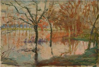 Emile Claus | Champ de blé à l´aube | MutualArt