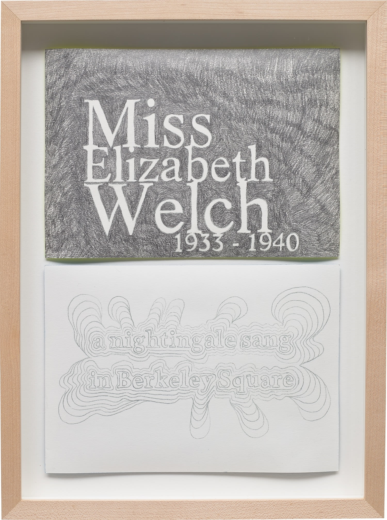 Sonia Boyce | Miss Elizabeth Welch 1933-1940 / a nightingale sang in ...