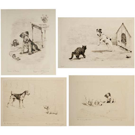 Marguerite Kirmse | Marguerite Kirmse, (4) etchings | MutualArt