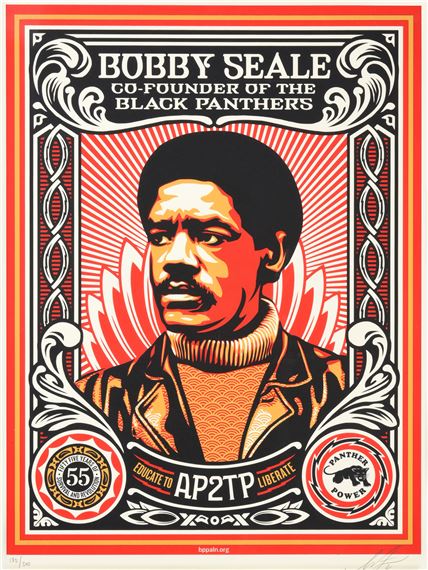 Shepard Fairey | Bobby Seale Co Founder of the Black Panthers | MutualArt