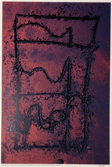 Michael Smither | Sand Drawing Red Violet | MutualArt