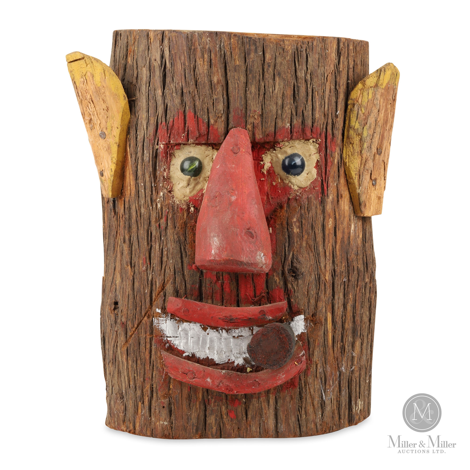 George Cockayne | Cigar-Smoking Log Head | MutualArt