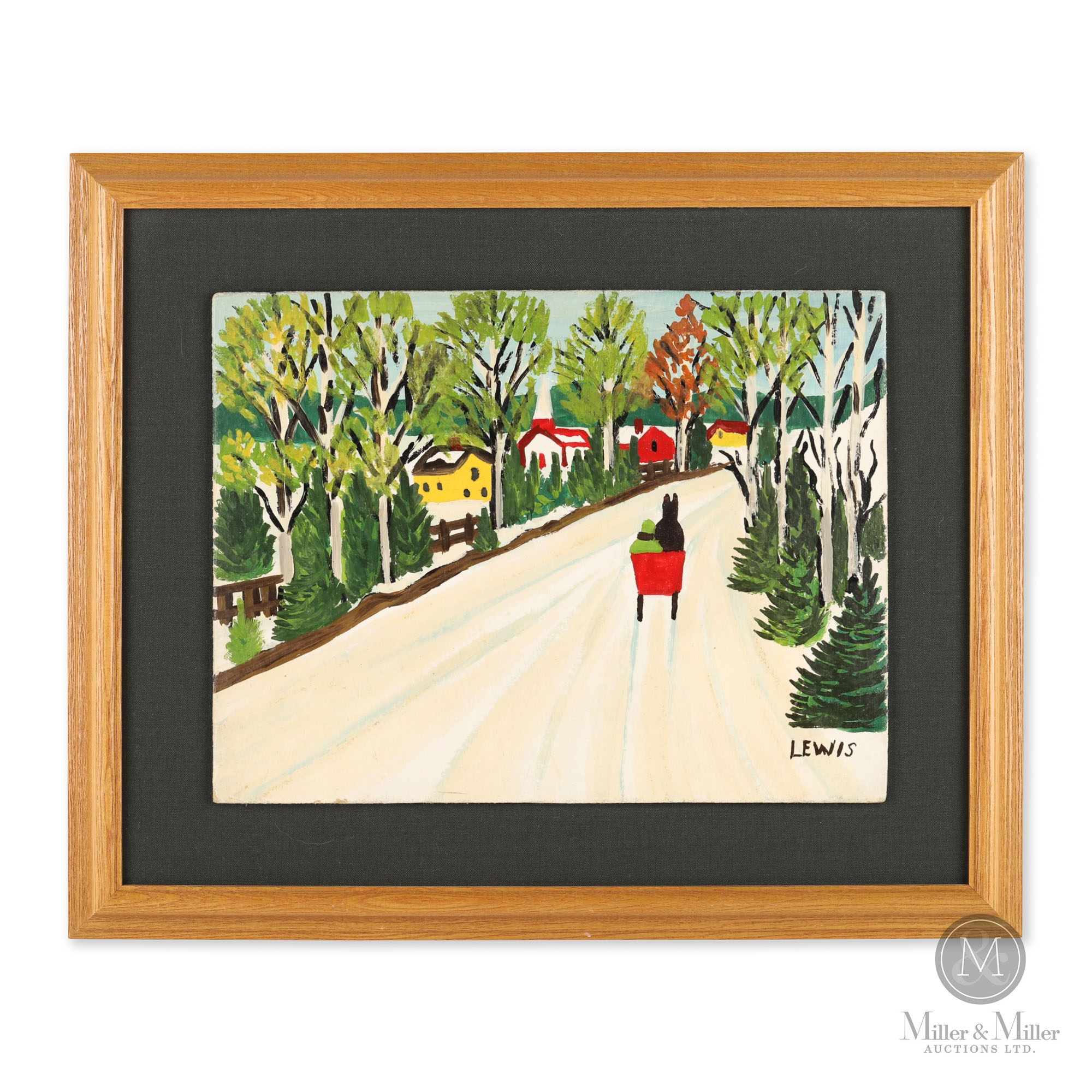 Maud Lewis | Winter Sleighing | MutualArt