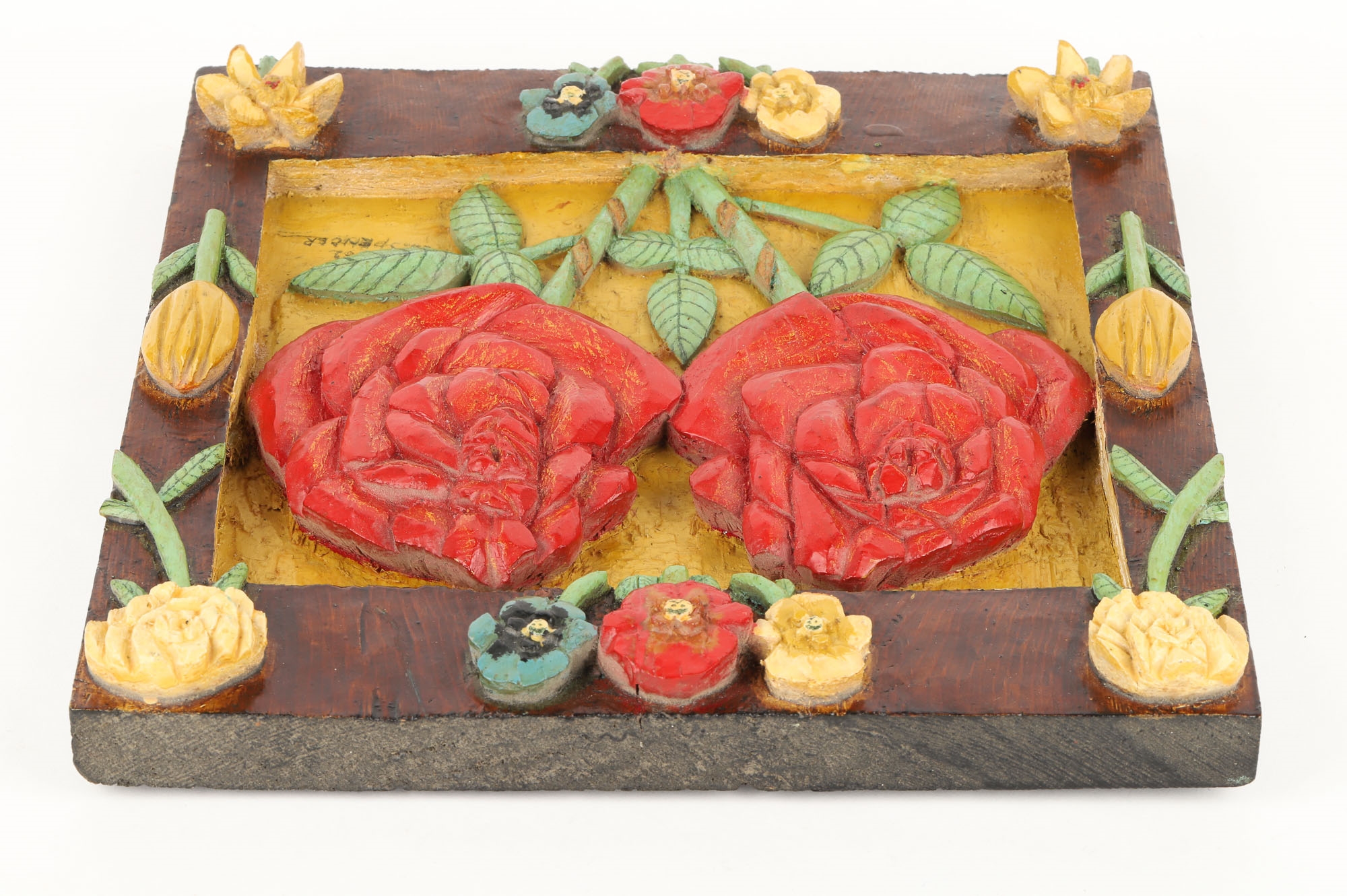 Sam Spencer | Relief Carving Of Flowers And Bees (1962) | MutualArt