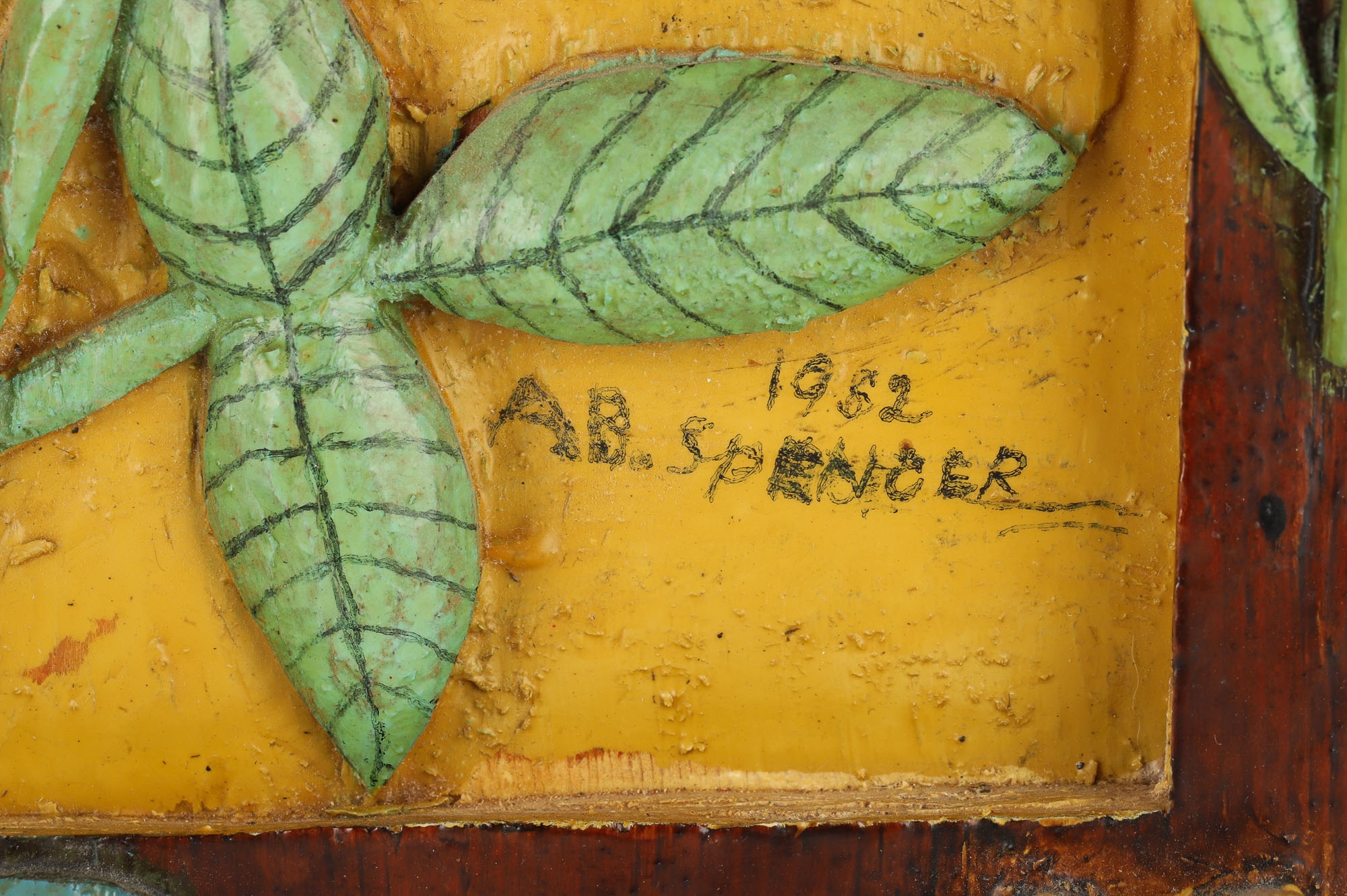 Sam Spencer | Relief Carving Of Flowers And Bees (1962) | MutualArt