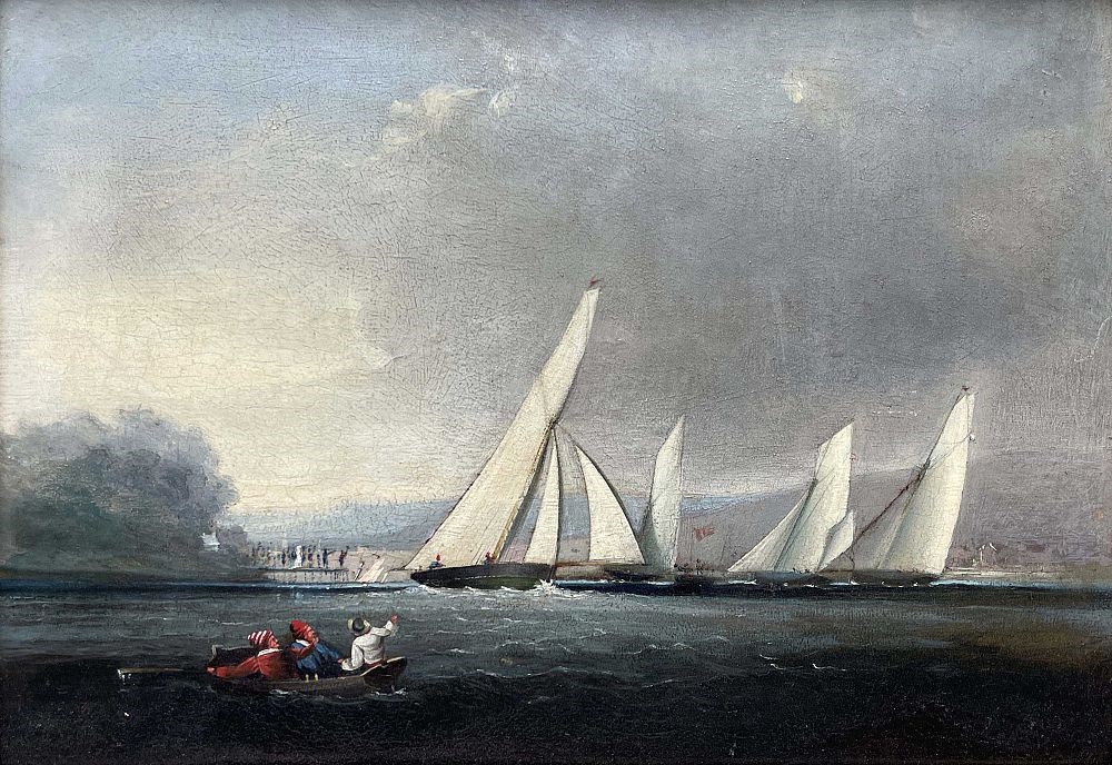 Nicholas Matthew Condy | Yachts racing in an estuary | MutualArt