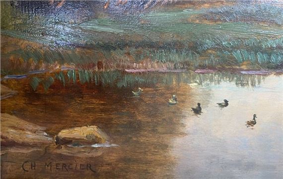 Charles Jean Mercier | Lake landscape | MutualArt