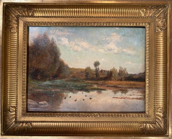 Charles Jean Mercier | Lake landscape | MutualArt
