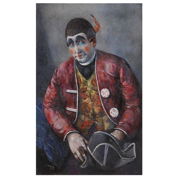 Primo Conti | PORTRAIT OF THE ACTOR SALVINI IN THE ROLE OF STENTERELLO ...