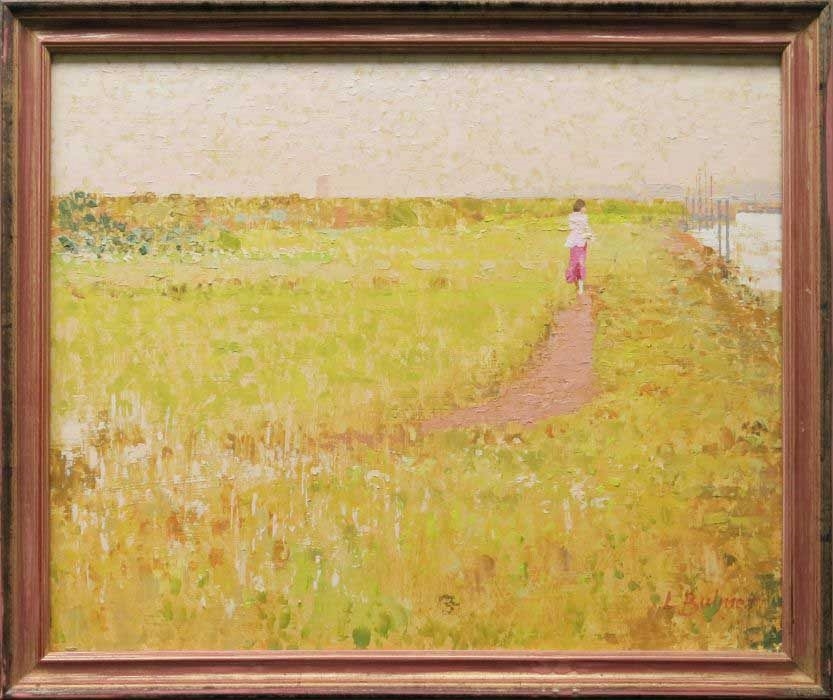 Lionel Bulmer | Walking in the meadow | MutualArt