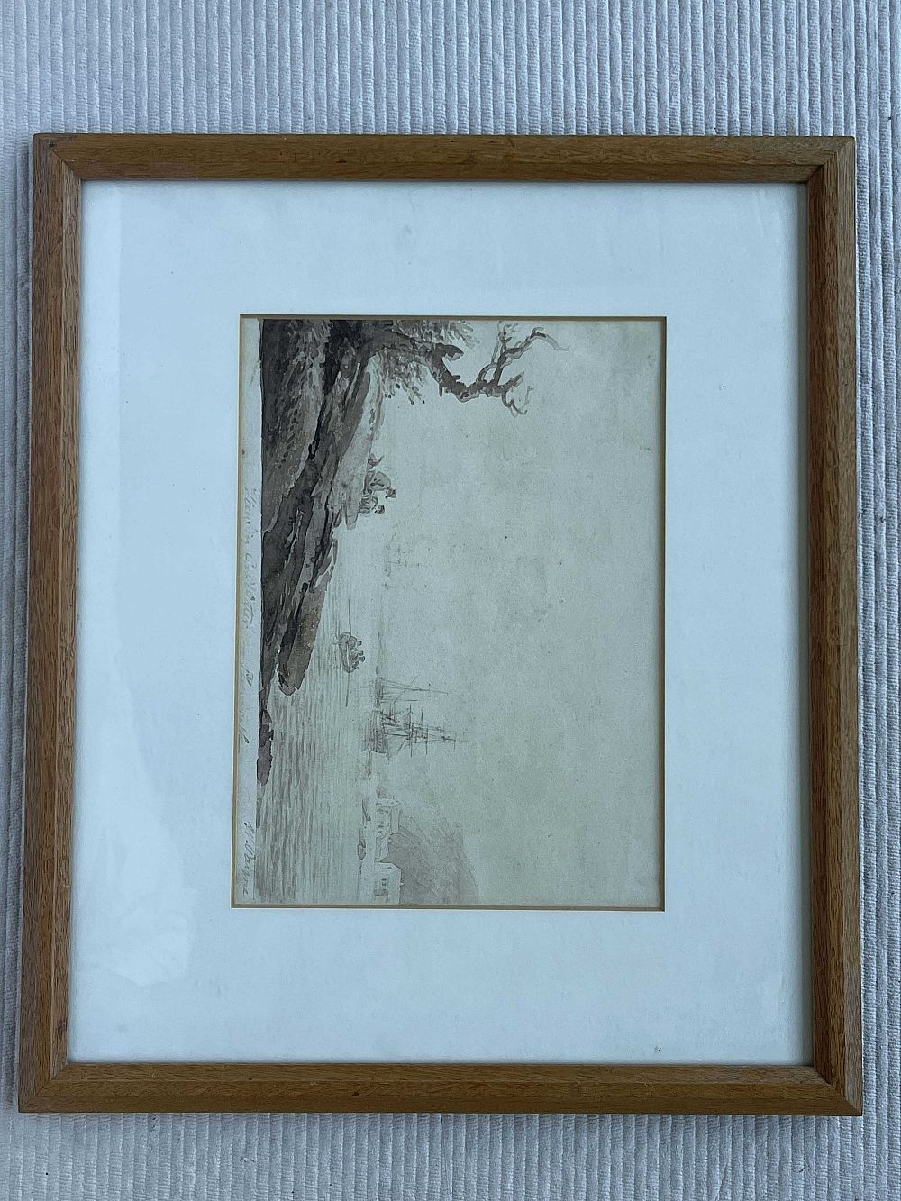 William Payne | A coastal view near Plymouth with shipping moored ...