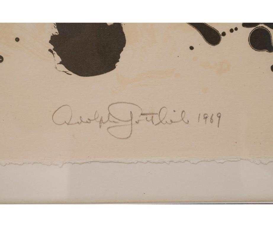 Adolph Gottlieb | abstract lithograph | MutualArt