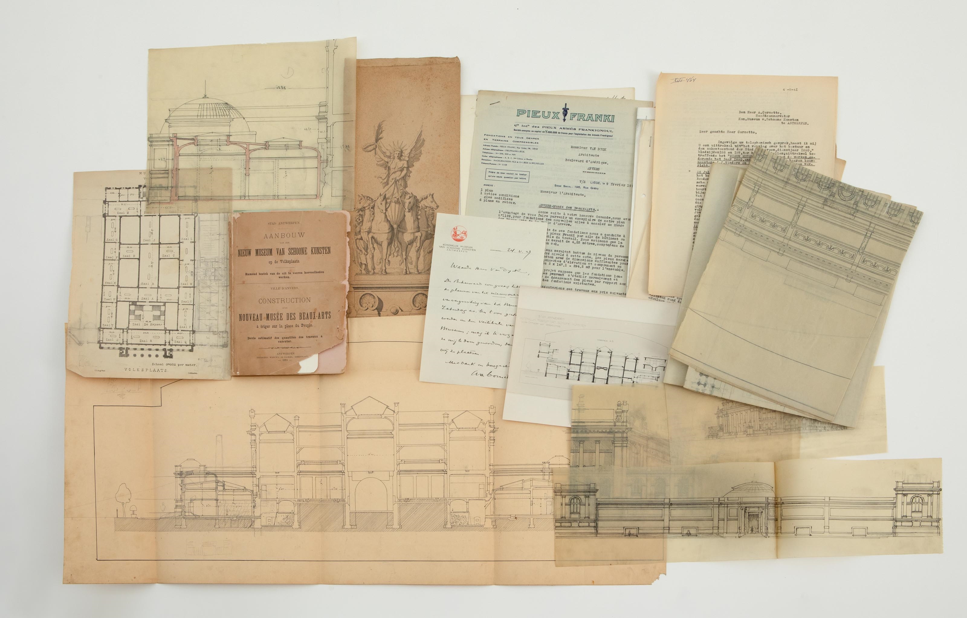 FRANS VAN DIJK | Documentation on the construction and the enlargement of the Royal Museum of ...