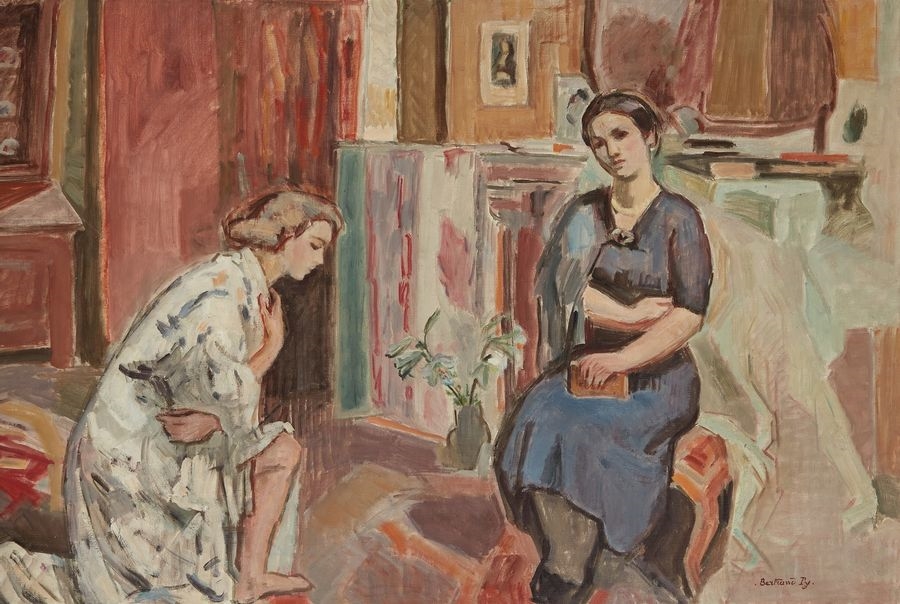 Bertrand Py | The two young women (allegory of the Annunciation ...