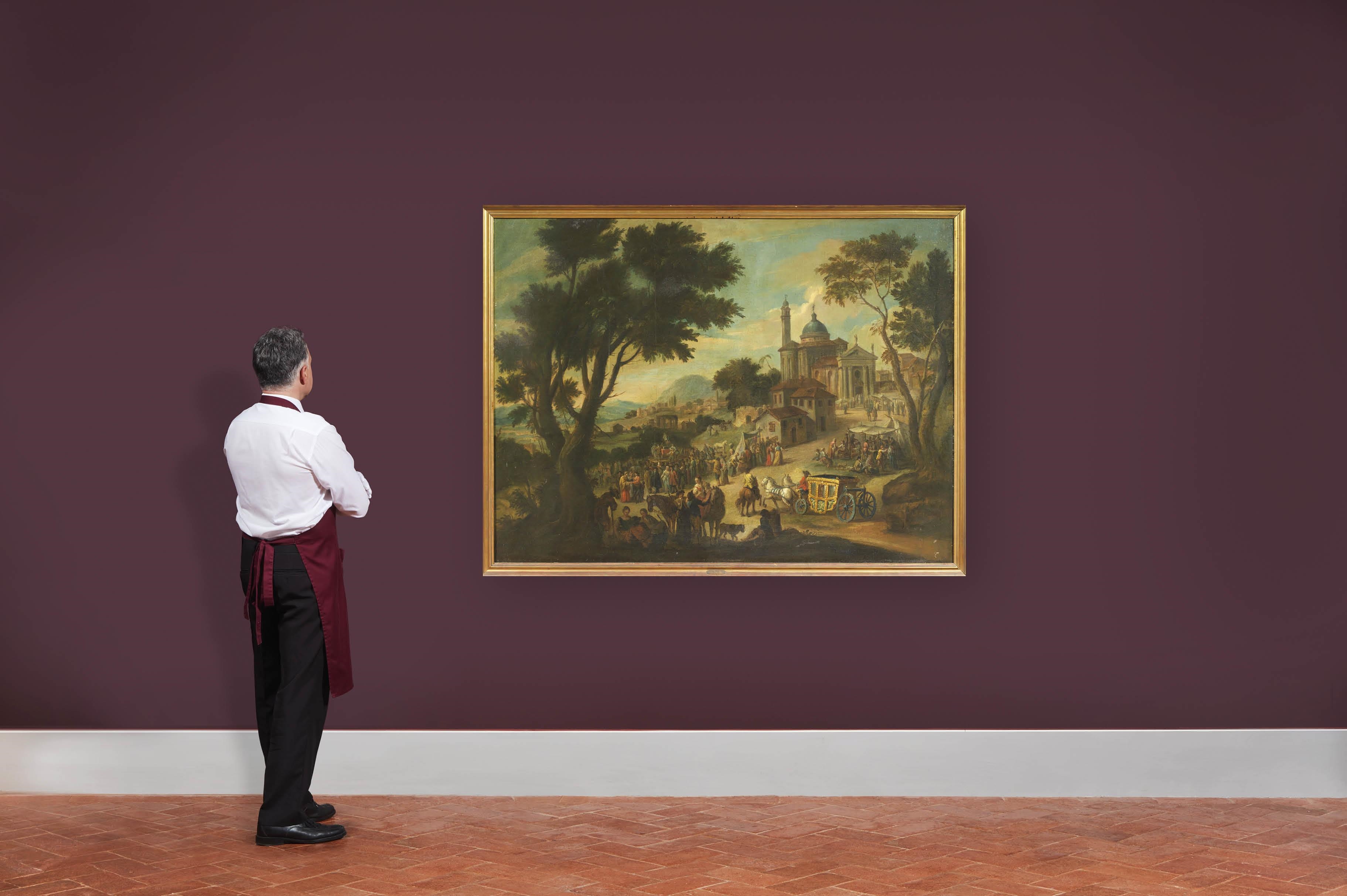 Gaspar Van Wittel | TOWN FEAST IN A LANDSCAPE | MutualArt