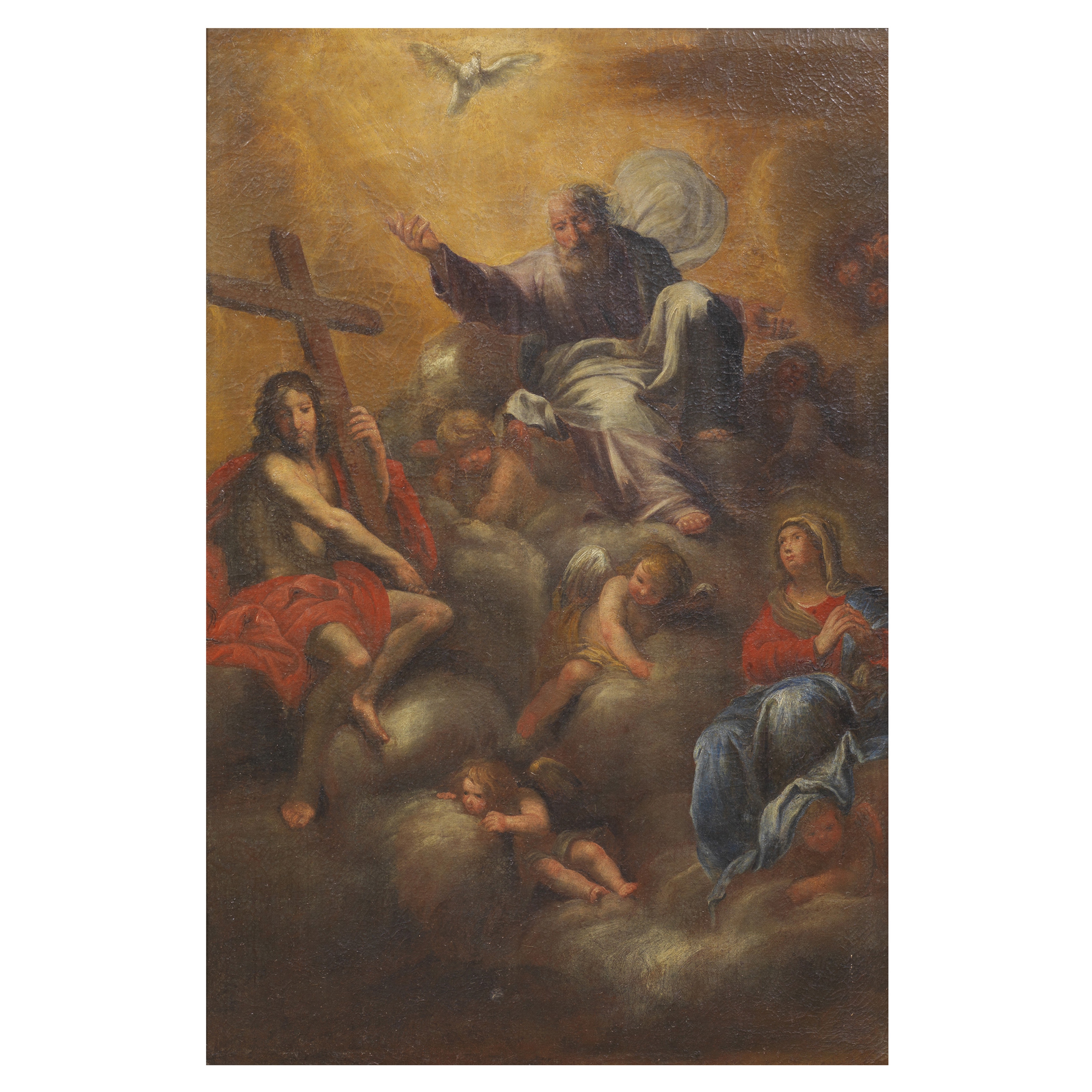 Genoese School, 17th Century | THE HOLY TRINITY WITH THE VIRGIN AND ...