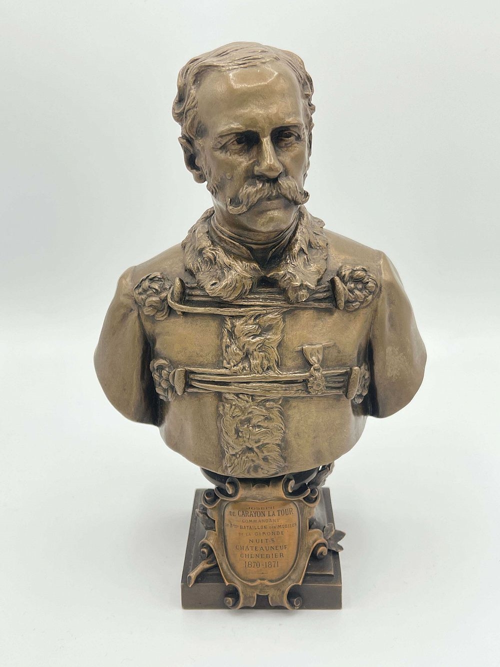 Henri Michel Antoine Chapu | Bust of Joseph de Carayon La Tour (Circa ...