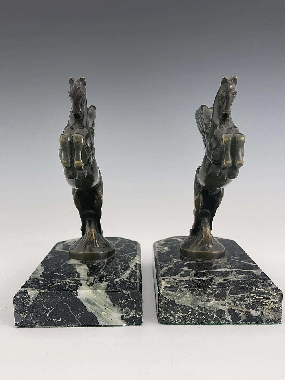 Maurice Frecourt | Pegasus bookends (Circa 1925) | MutualArt