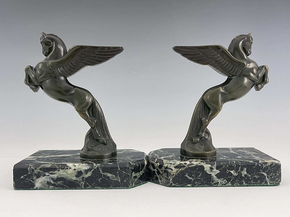 Maurice Frecourt | Pegasus bookends (Circa 1925) | MutualArt
