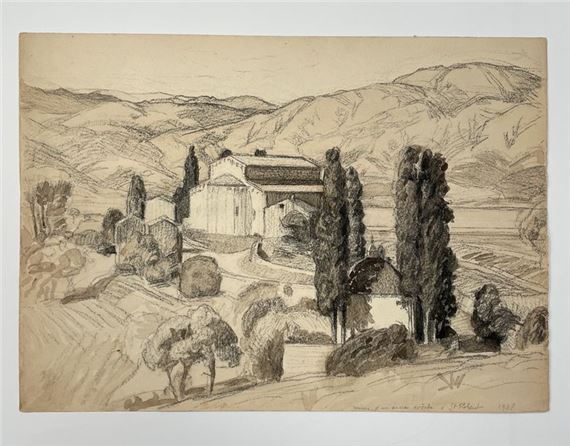 Emile Marie Beaume | Ruins of an Old Bishopric in St Florent (1948 ...