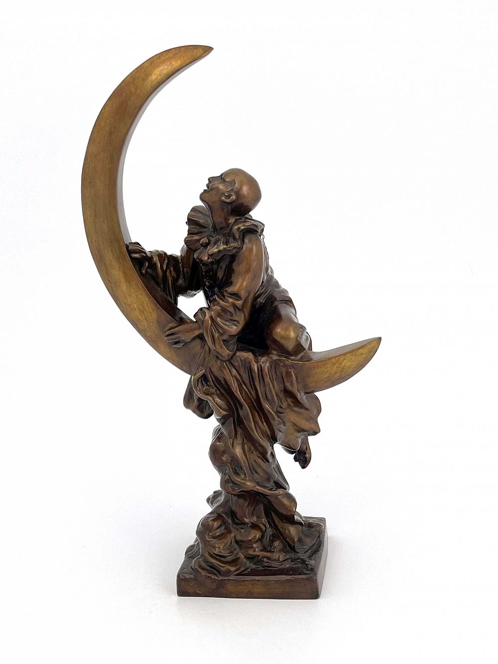 Alfred Jean Foretay | The clown climbing into a crescent moon (Circa ...